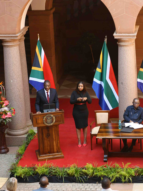 Address by Acting President Shipokosa Paulus Mashatile at the signing of the Second Presidential ...